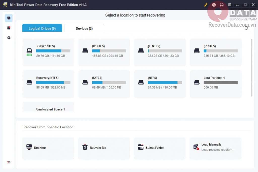 Tải Minitool Power Data Recovery V11.4 Free - Hướng dẫn cài đặt