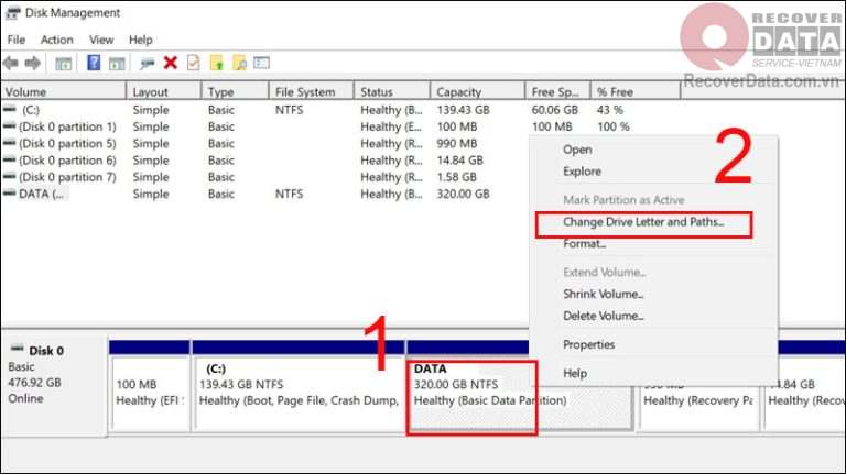 Khôi phục lỗi mất ổ đĩa D trong Win 10 chỉ 5 bước