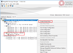 MegaRAID Storage Manager Công cụ quản lý disk máy chủ RAID khôi phục dữ ...